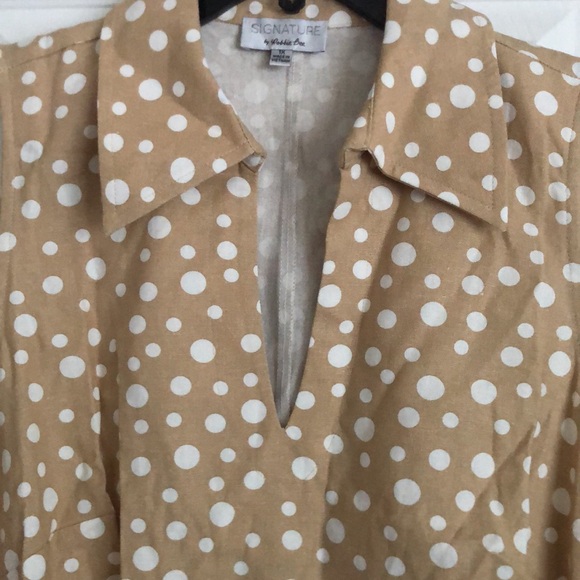 Signature by Robbie Bee | Dresses | Robbie Bee Plus Linen Knee ...